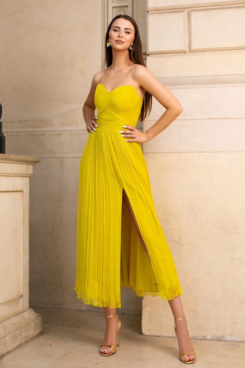 Rochie tip corset din matase naturala